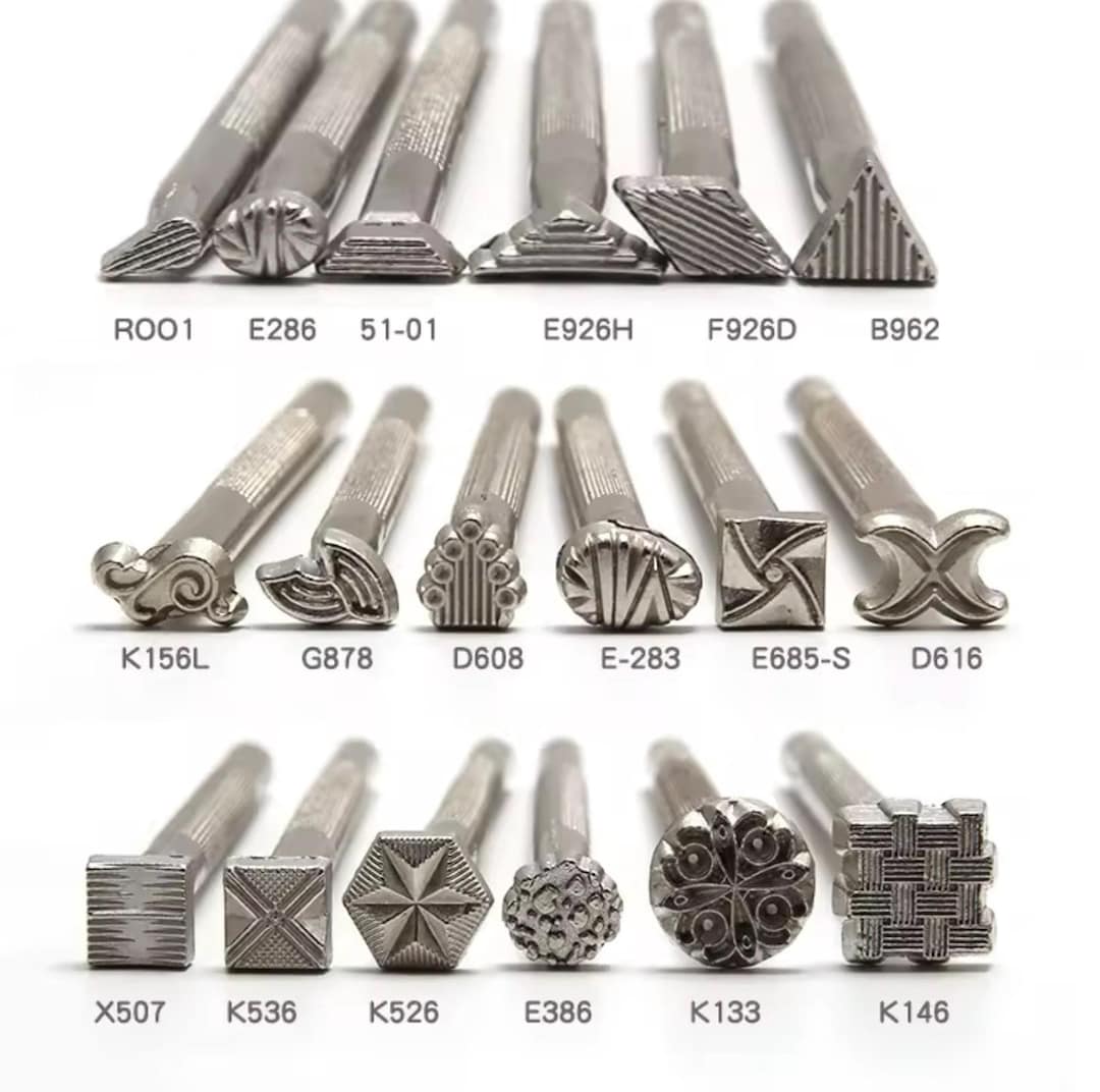 1pcs Leather Stamping Kit Metal Punch Tool Stamp Wax Leather Craft ...