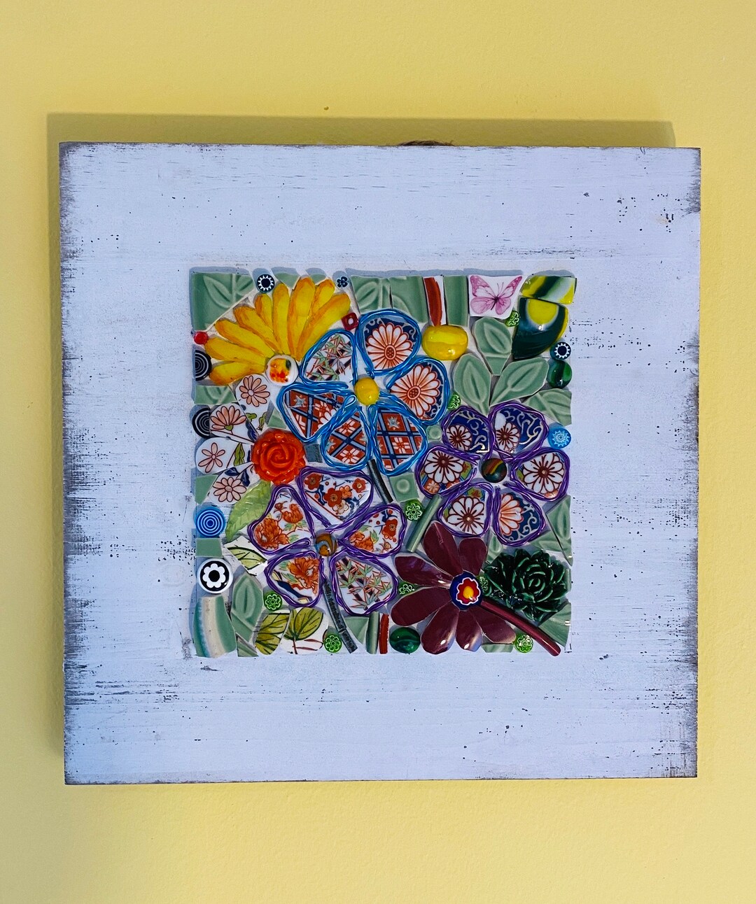 Picassiette Mosaic Wall Hanging, Colorful Design, Home Decoration ...