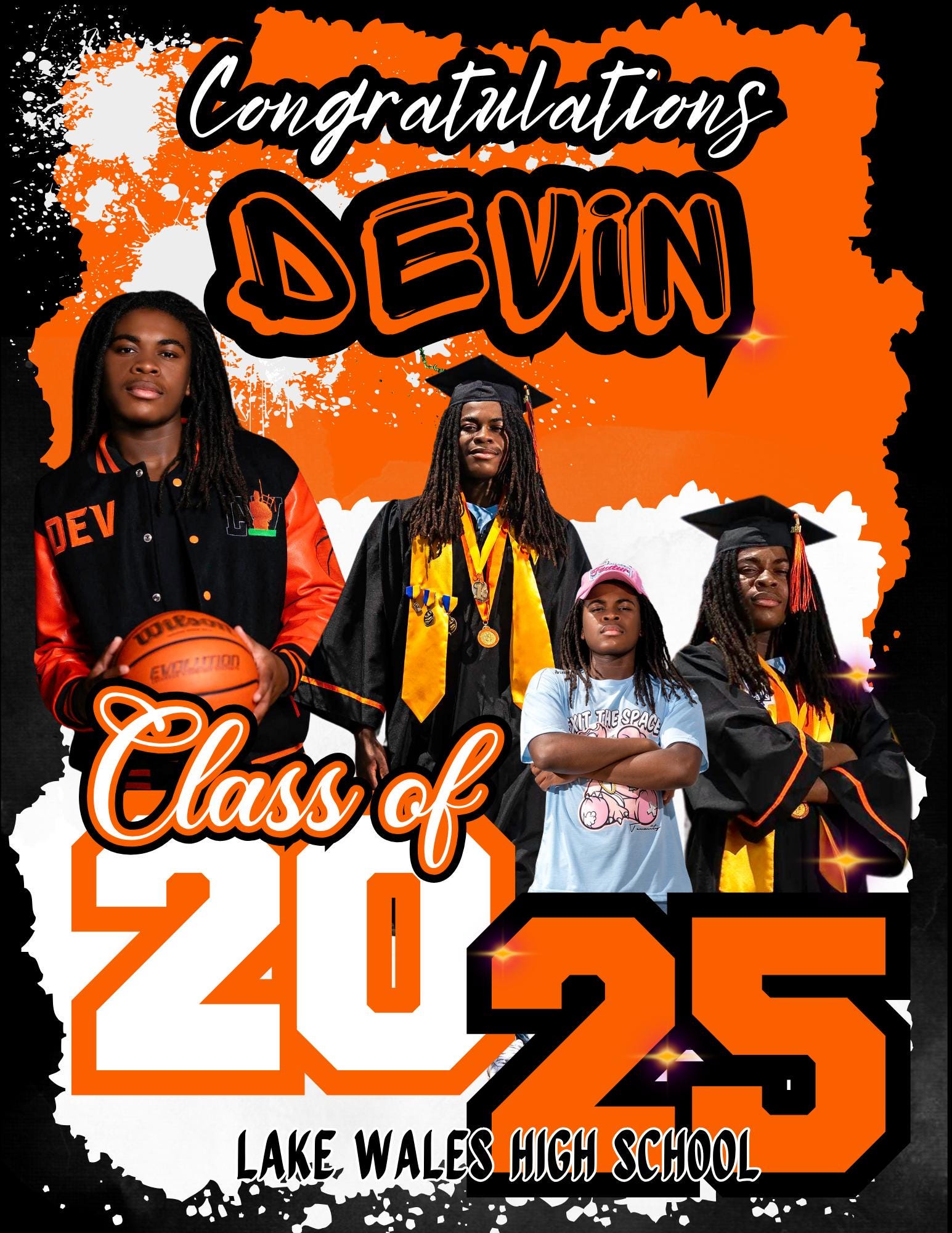 Editable Graduation Canva Template | Customizable Graduation Poster - Etsy