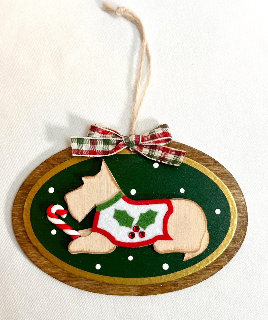 Wheaten Scottish Terrier Scottie Dog SWEET HOLIDAY WISHES Wood ...
