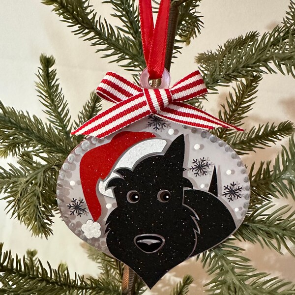 Scottie Ornament - Etsy