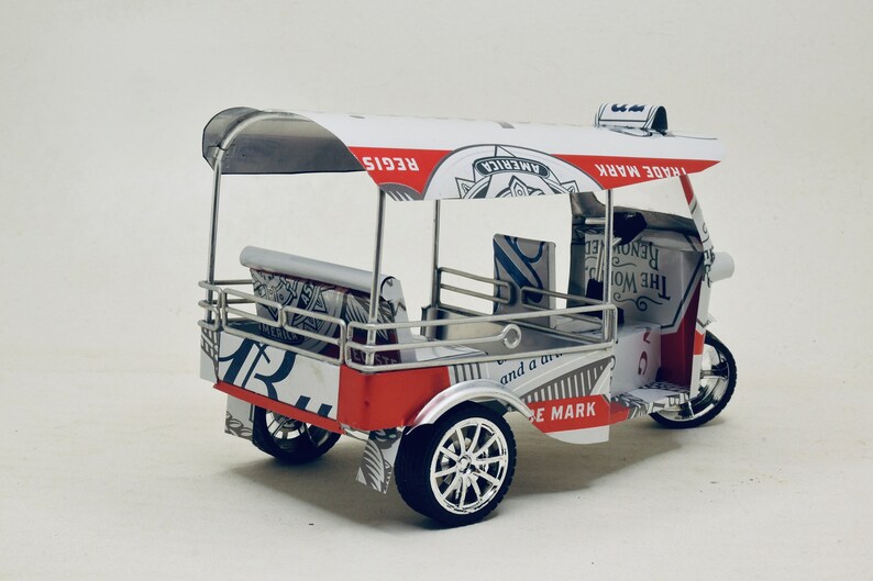 Tuk Tuk Model From Can, Handmade Thai Miniature Tuk Tuk Model From Can ...