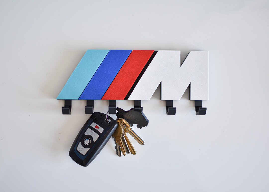 BMW M Key Holder | Wall Mounted Car Key Hanger | Garage Organizer for BMW Lovers | Automotive ...