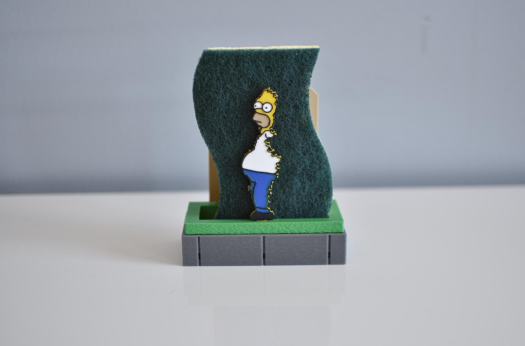 Homer Simpson Sponge Holder - the Simpsons Bush Meme - Etsy