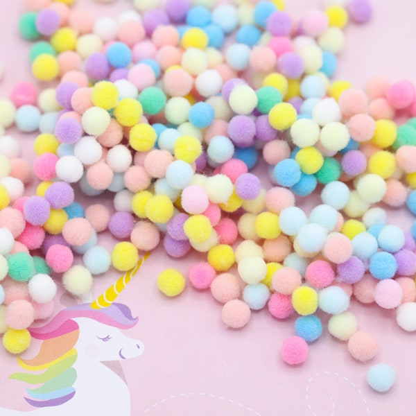 Mini Pom Poms - Etsy