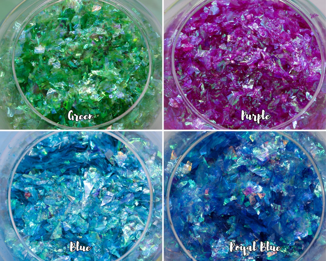 Iridescent Mylar Flakes Glitter Holographic Cellophane Paper - Etsy