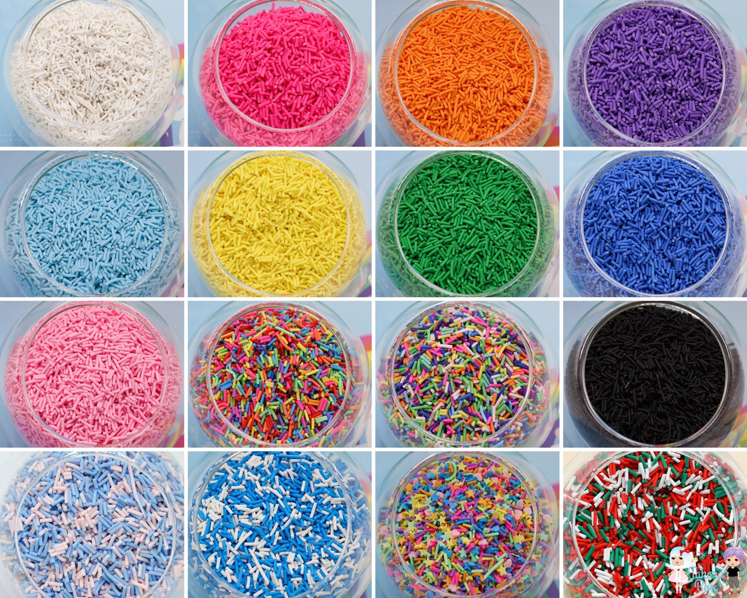 Faux Sprinkles Assorted Polymer Clay Confetti Fake Sprinkles Funfetti ...