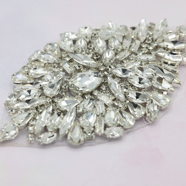 Beaded Wedding Applique Etsy