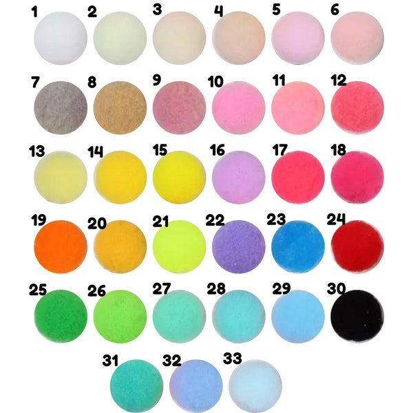 Mini Pom Poms - Etsy