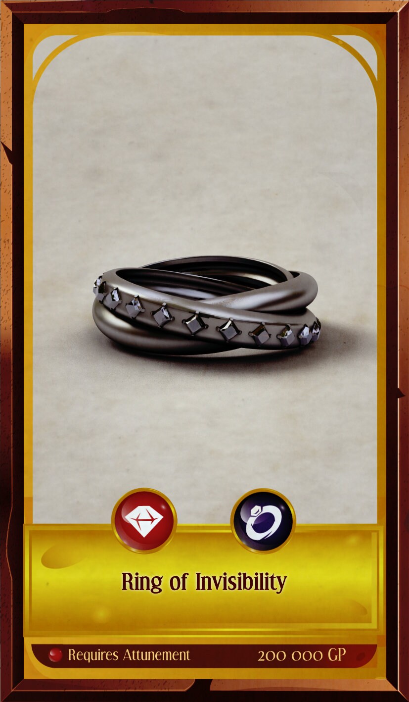 Ring of Invisibility RPG Prop - Etsy