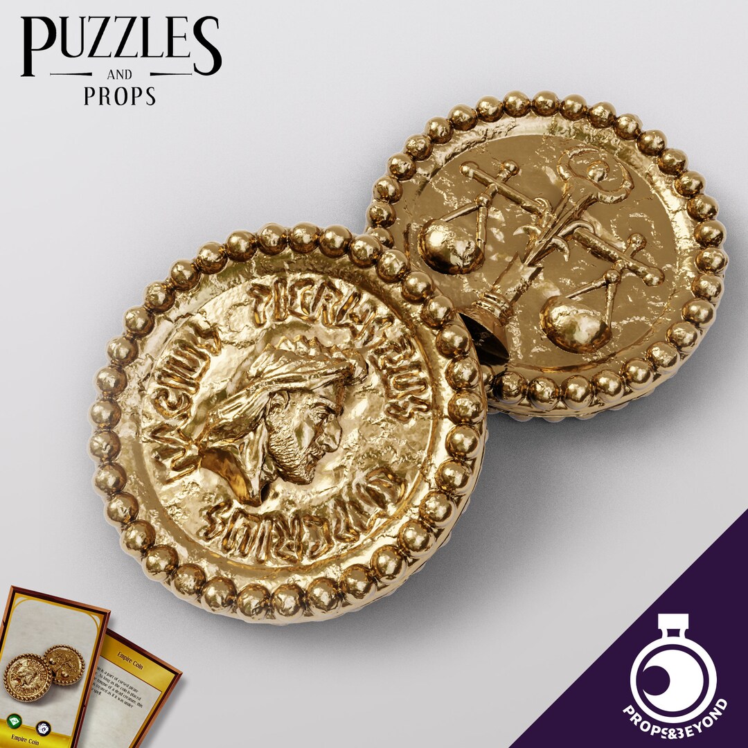 Human Empire Gold Coin RPG Prop - Etsy