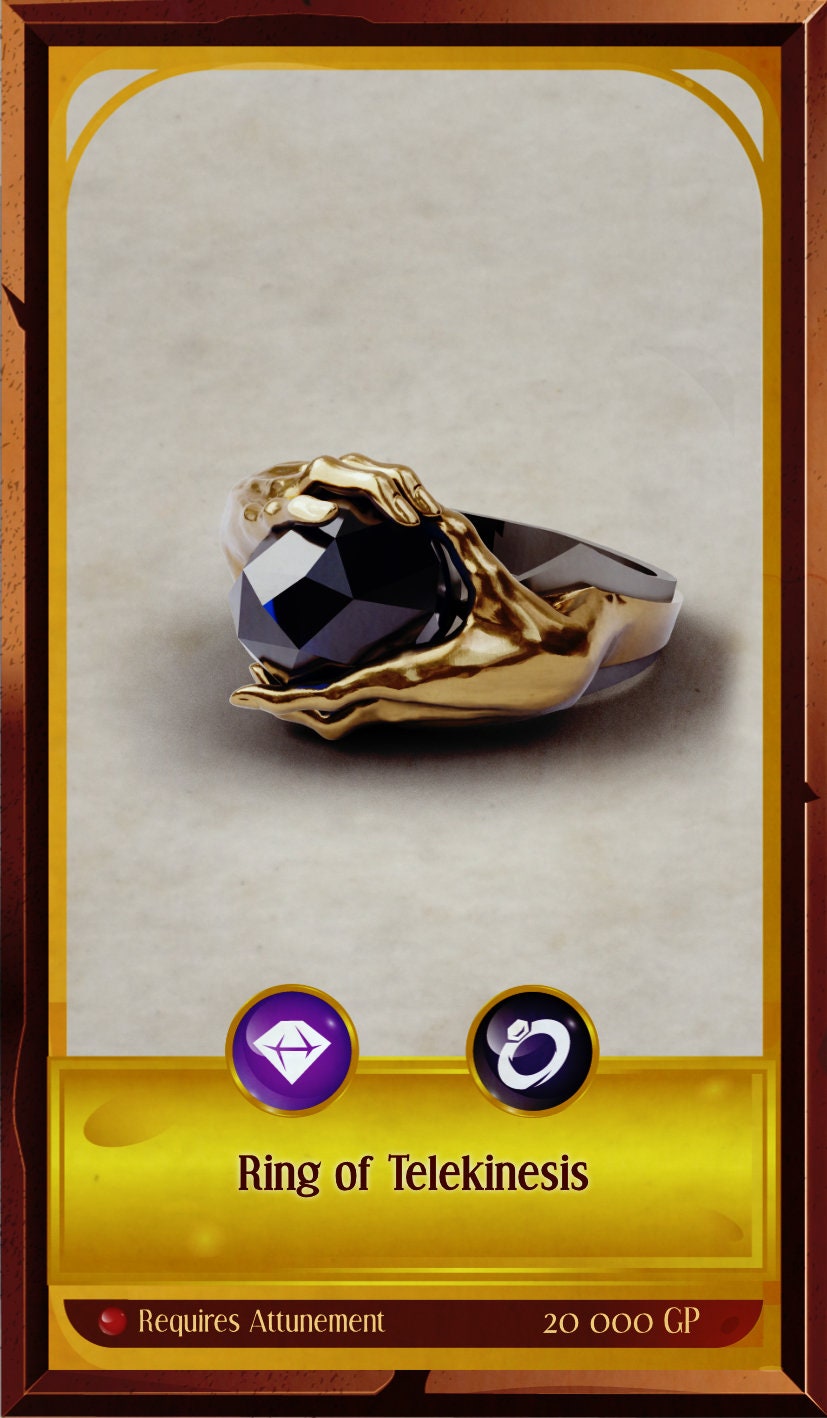 Ring of Telekinesis RPG Prop - Etsy