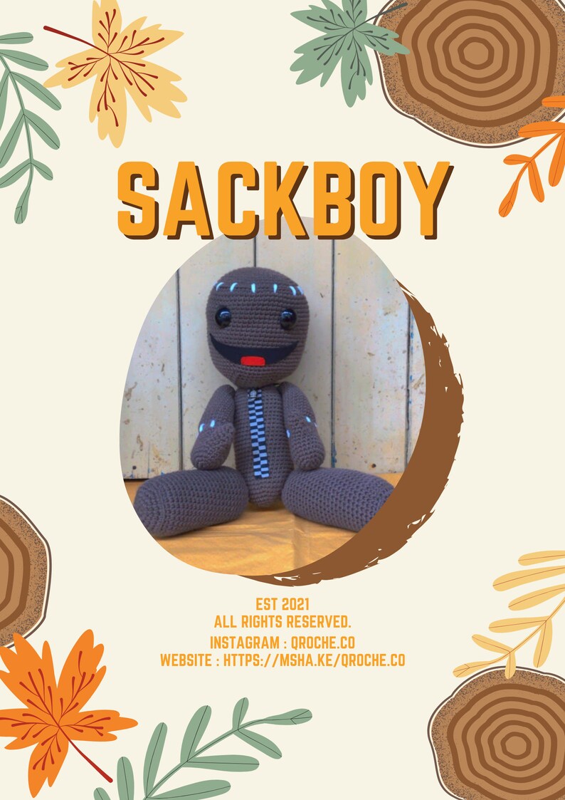PDF - Sackboy : A Big Adventure Doll Crochet Pattern by Qroche.co ...