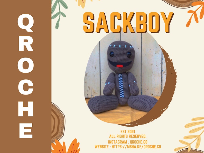 PDF - Sackboy : A Big Adventure Doll Crochet Pattern by Qroche.co ...