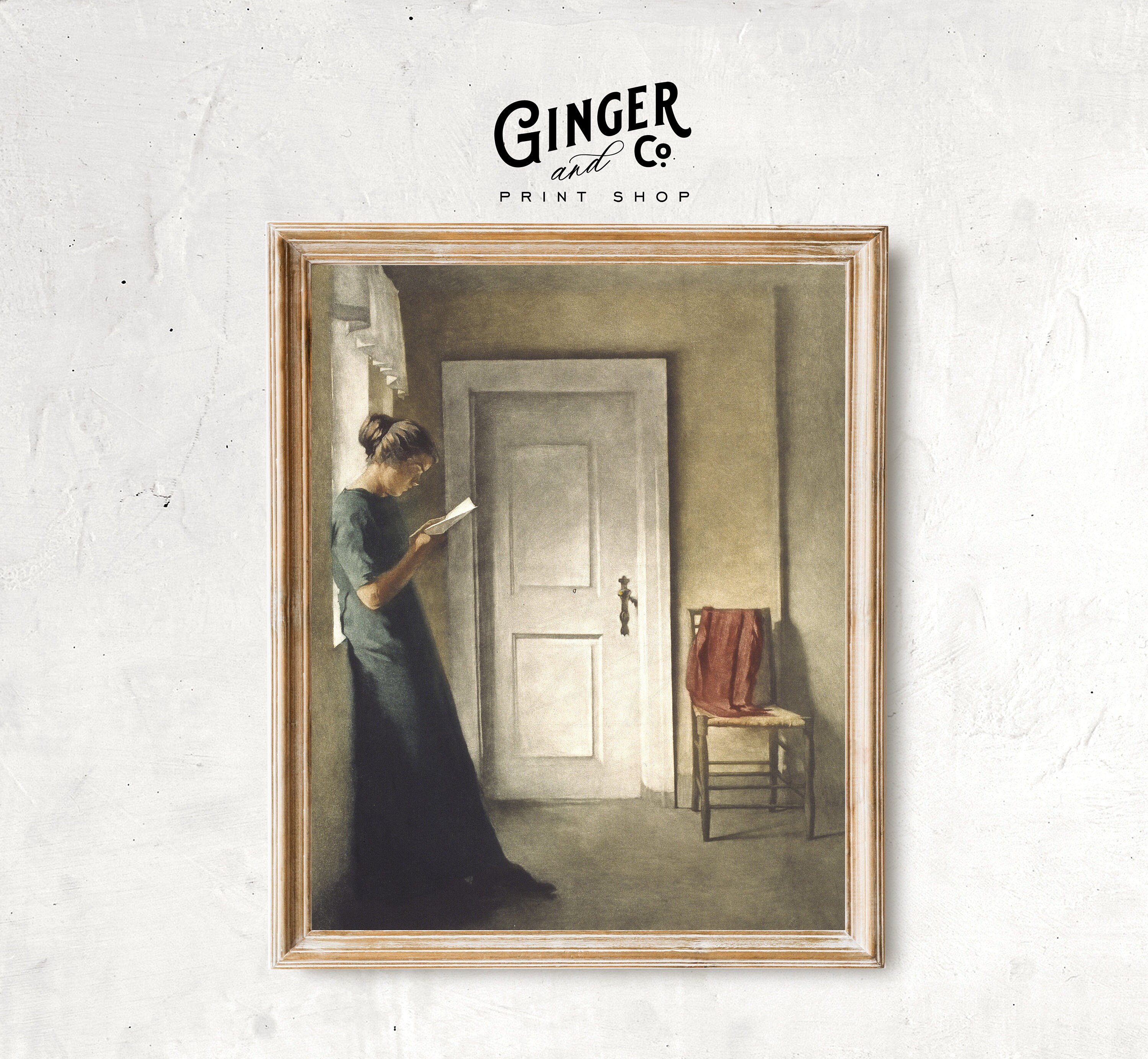 Woman Reading Near a Window PRINTABLE DIGITAL DOWNLOAD | Etsy