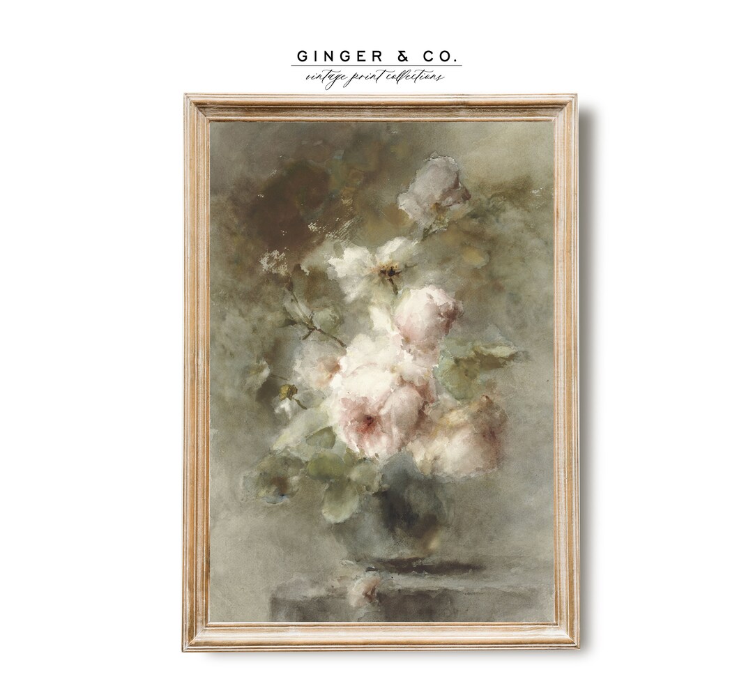 Floral Still Life Painting PRINTABLE DIGITAL DOWNLOAD - Etsy