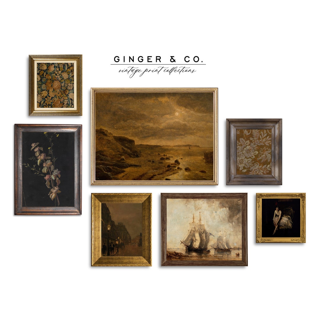 Antique Moody Spring Gallery Wall Art Prints Set 3 - Etsy