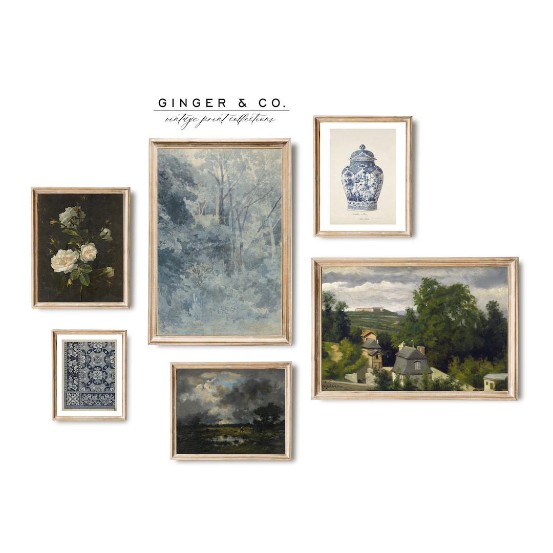 Blue Gallery Wall Art Set 1 PRINTABLE DIGITAL (Instant Download) - Etsy