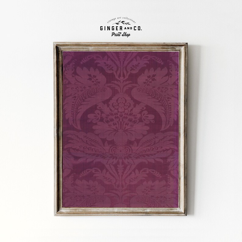 Moody Purple Gallery Wall Set 4 - PRINTABLE DIGITAL DOWNLOAD - Vintage ...