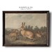 Vintage Rabbit Print Fine Art Oil Painting, Hares in a Landscape, Bunny ...