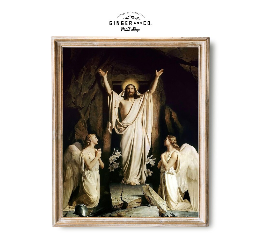 The Resurrection of Jesus Christ - PRINTABLE DIGITAL DOWNLOAD - Vintage ...