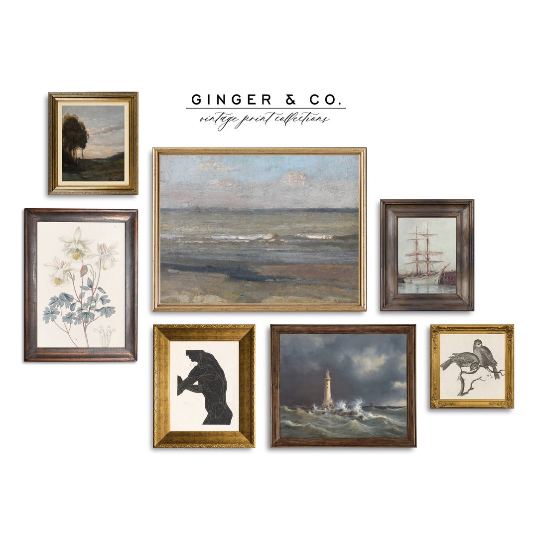 Antique Moody Spring Gallery Wall Art Prints Set 2 - Etsy