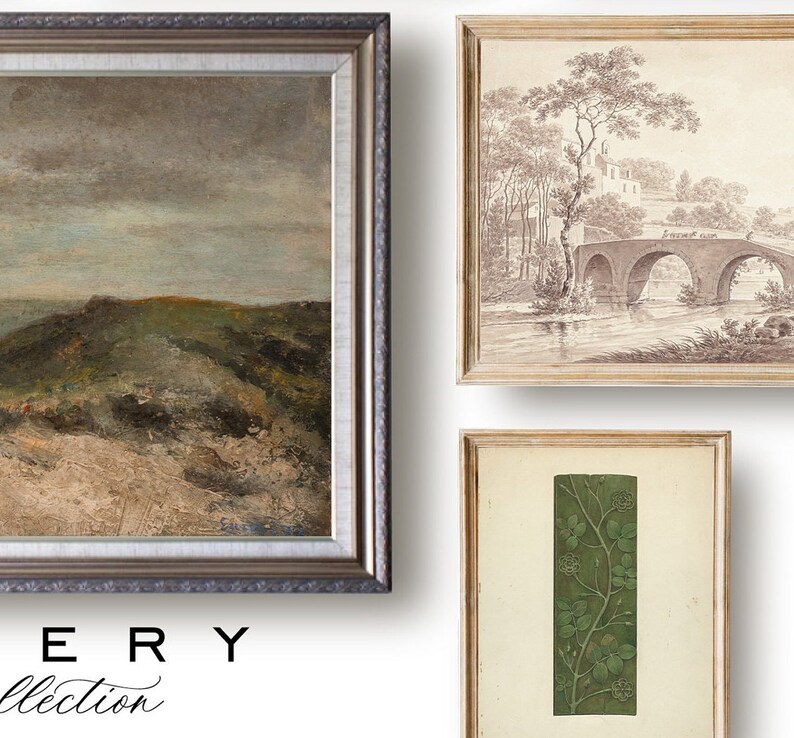 Moody Green Gallery Wall Art Prints Set No 3 PRINTABLE - Etsy