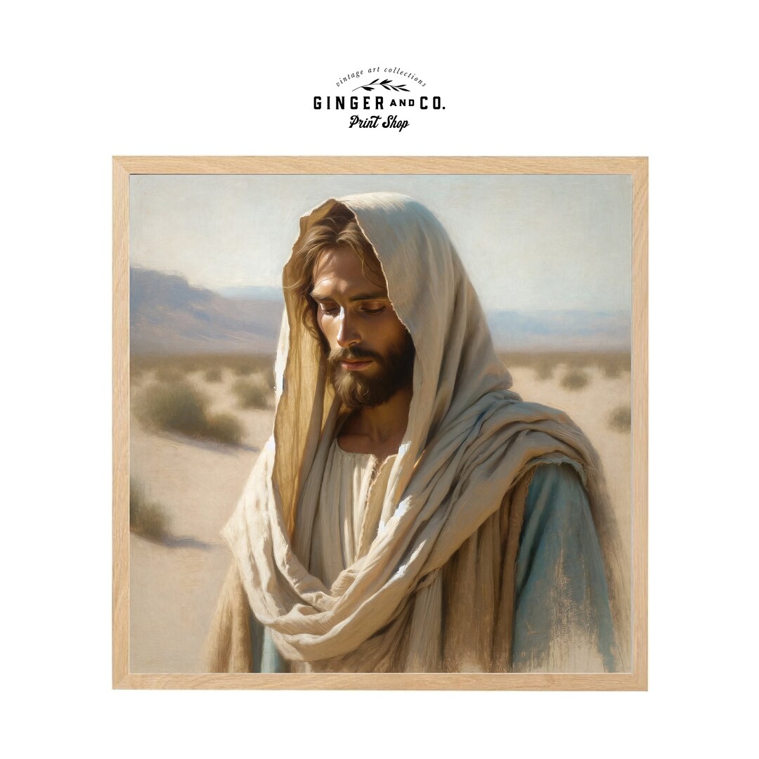 Jesus Christ Oil Painting Jesus Christ Fine Art Print, Canvas Giclée ...