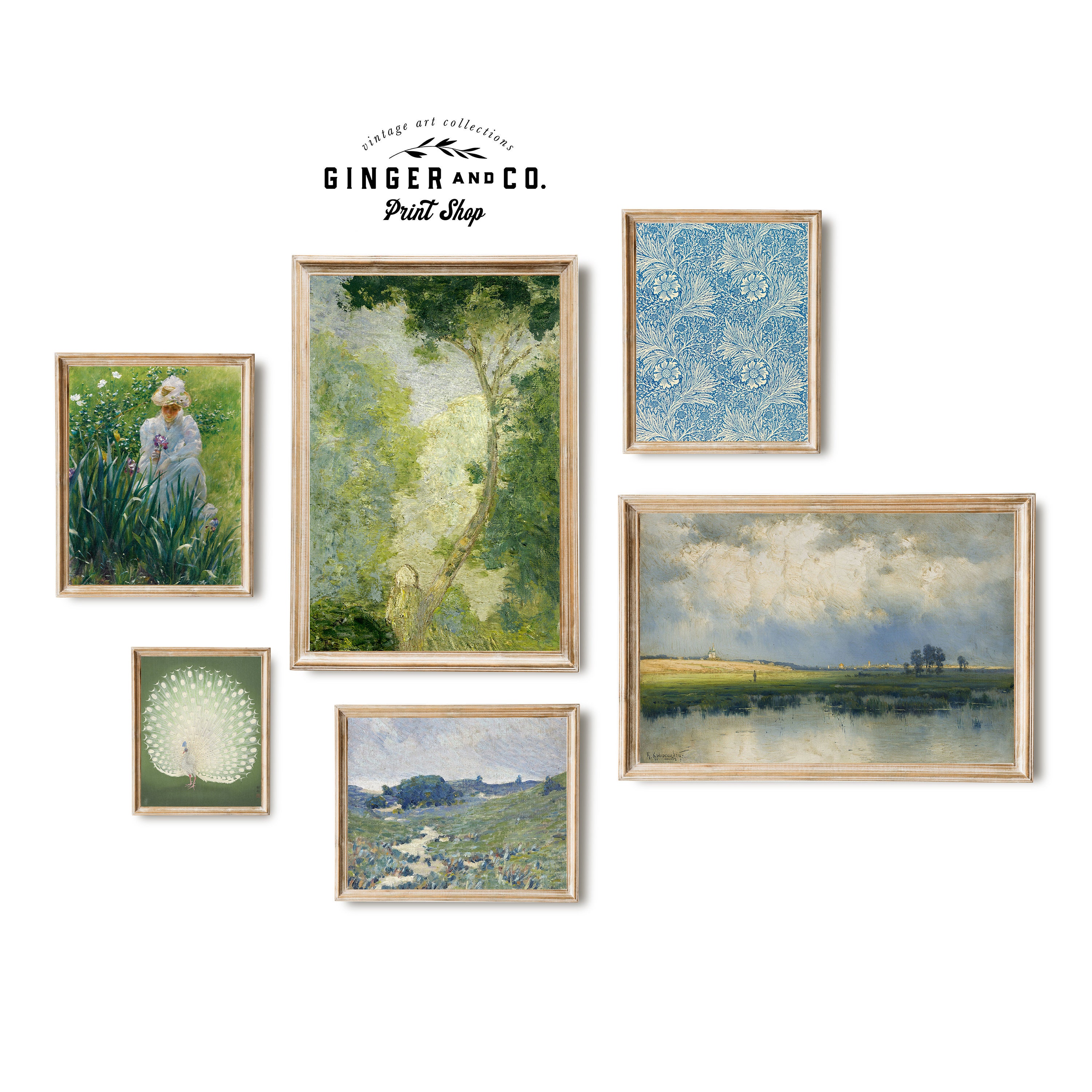 Vintage Spring Gallery Wall Art Set 2 -- PRINTABLE DIGITAL DOWNLOAD ...