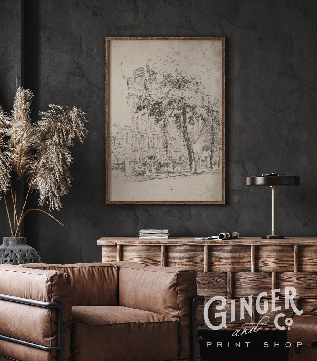 A Big Tree -- PRINTABLE DIGITAL DOWNLOAD -- 19th Century Vintage ...