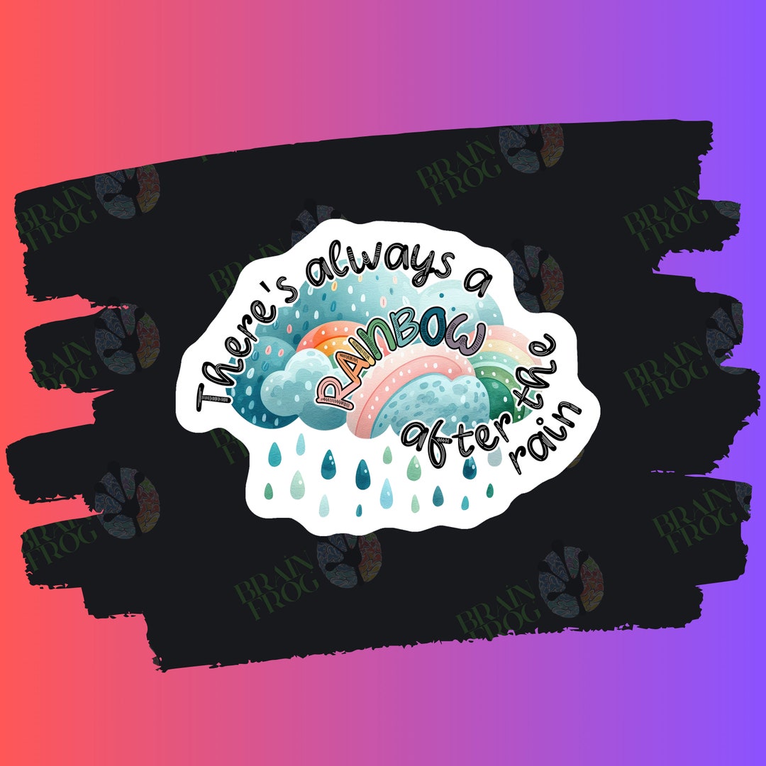 Rain Storms | Water & UV Resistant Vinyl Die Cut Sticker, Laptop, Water ...