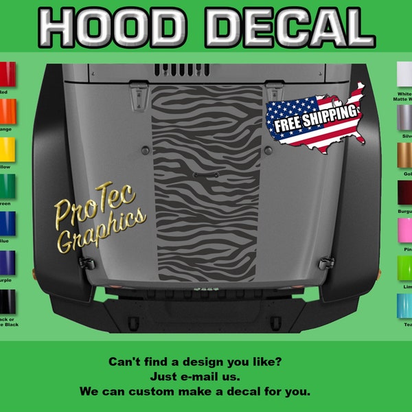 Zebra Print Decal - Etsy