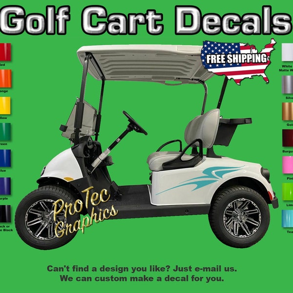 Golf Cart Graphics - Etsy