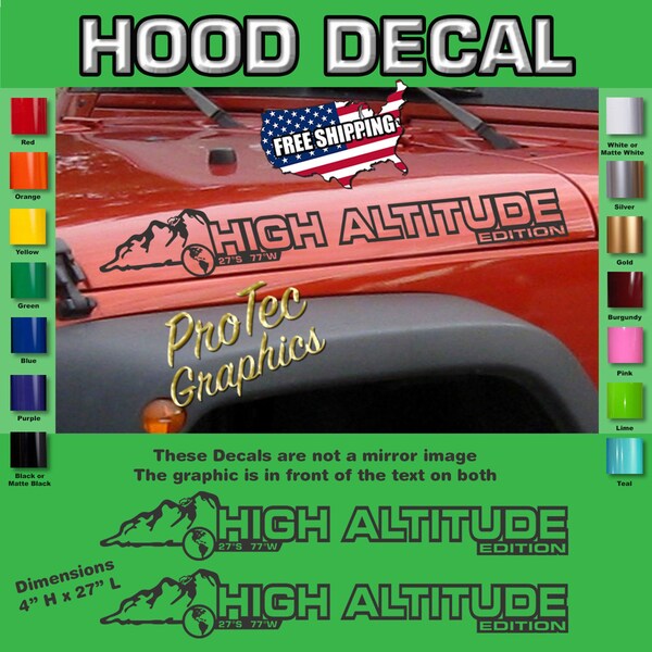 Jeep Hood Decal - Etsy