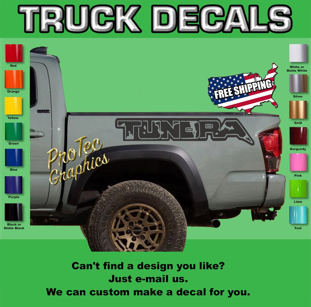 Truck Rear Bed Decal Graphics Fits: Toyota Toy-01 (tundra) - Etsy