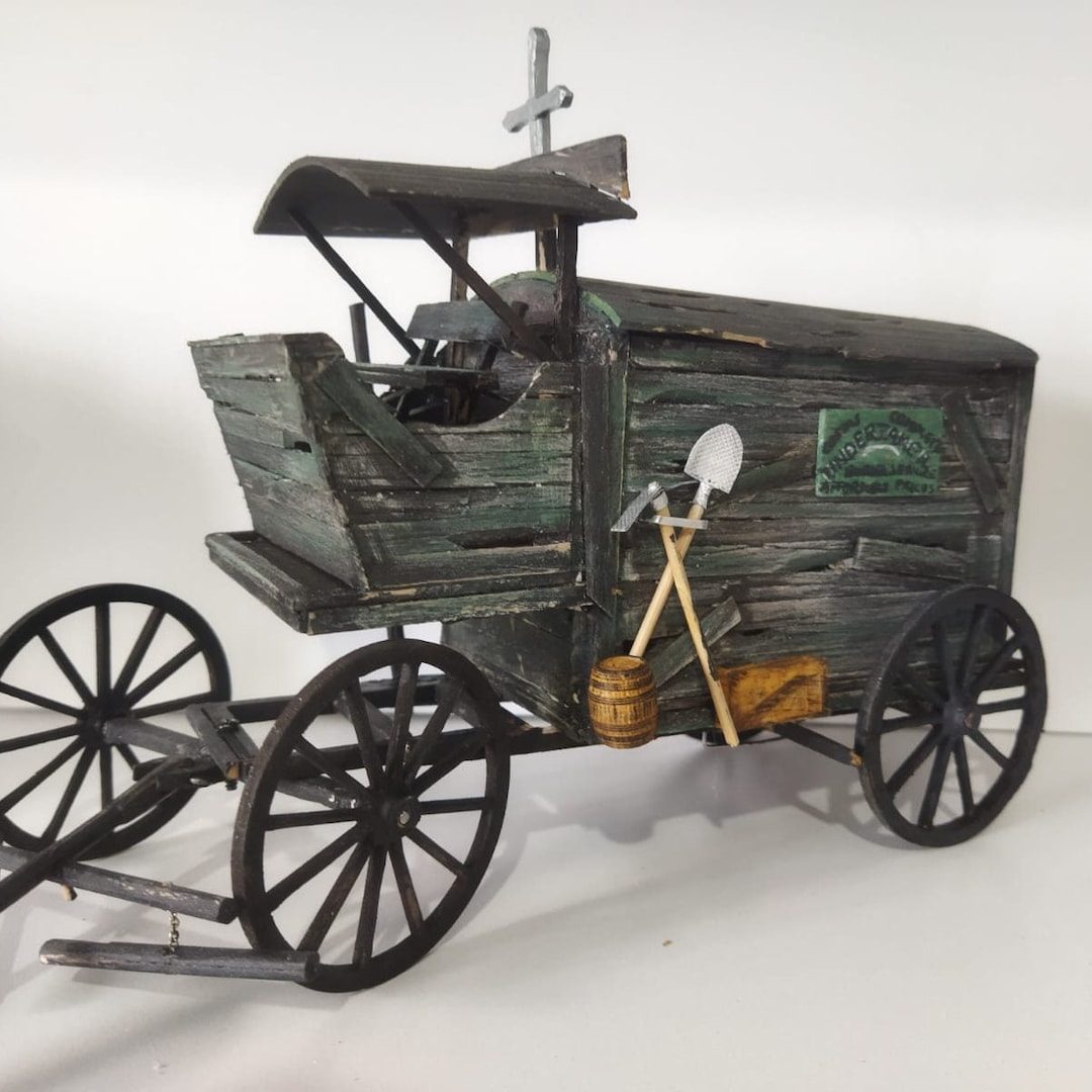 Miniature Stagecoach Handmade Vintage Undertaker Wagon - Etsy
