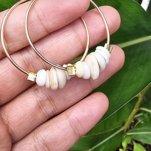 Puka Shell Earring. Hawaiian Puka Shell. Sea Shell Earrings. Hawaiian Sea Shell Jewelry ...