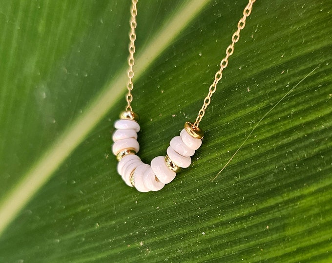 Puka Shell Necklace: 14K Gold Filled or Sterling Silver, Hawaiian ...