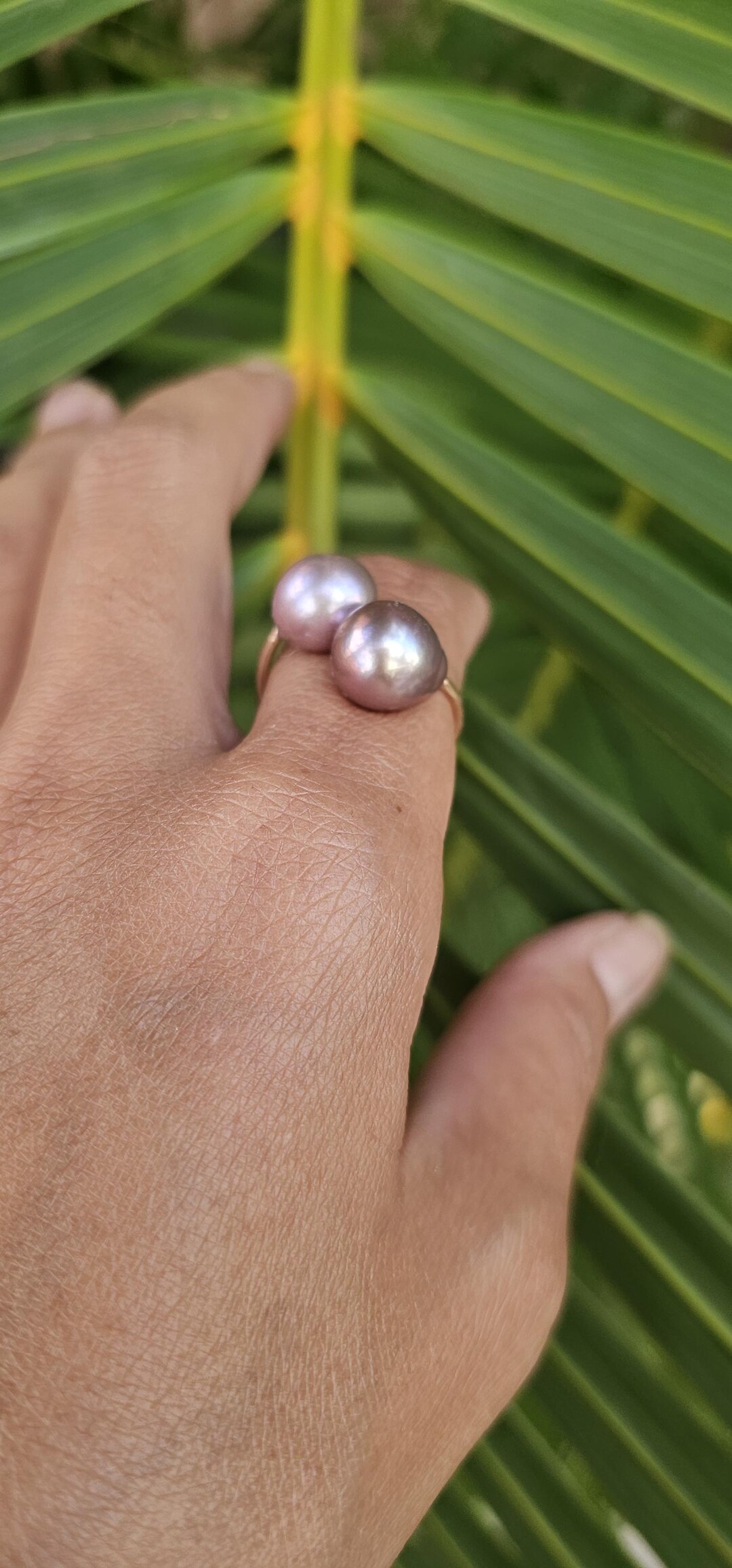 Edison Pearl Bypass Ring. 14K Gold Filled.. Edison Pearl Ring. - Etsy
