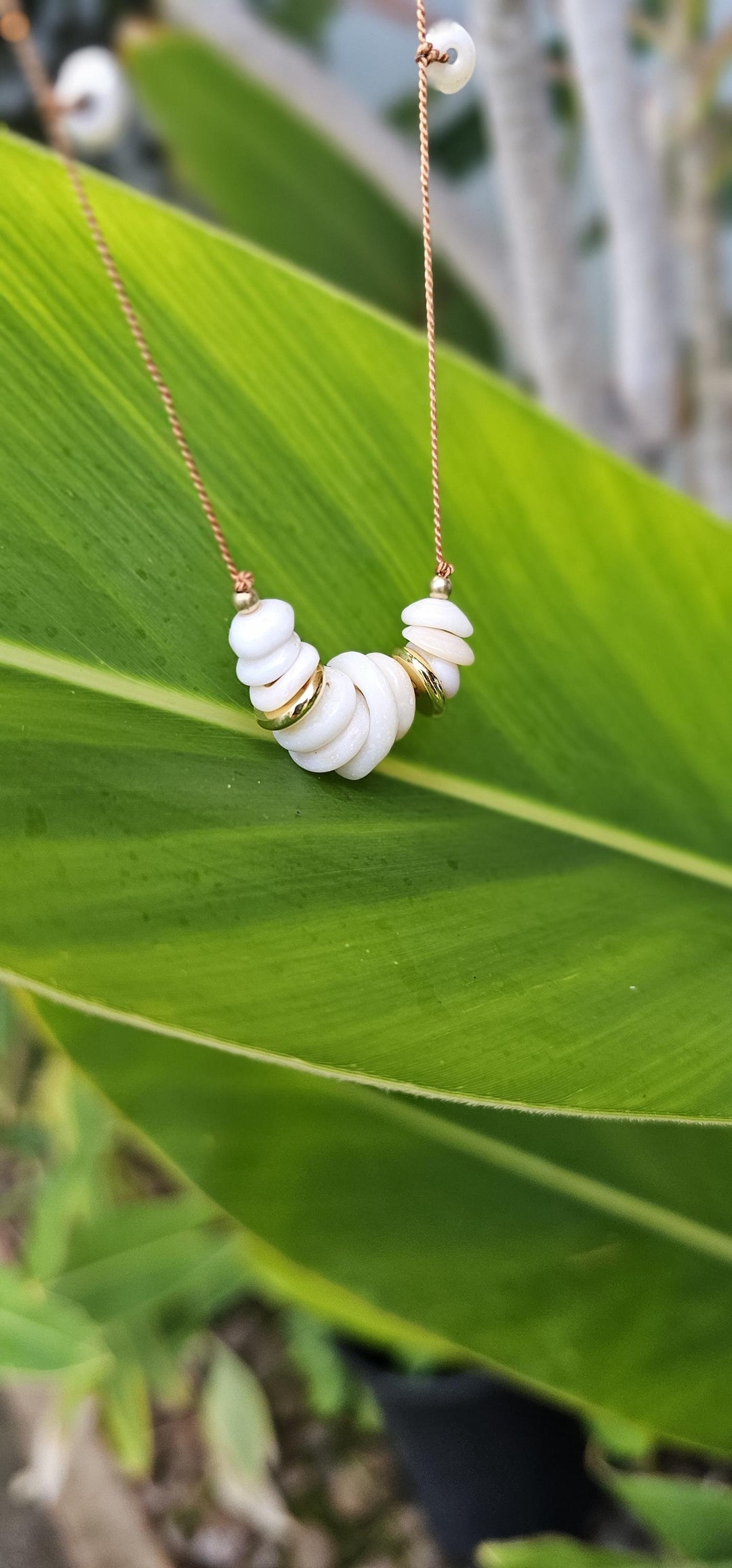 Puka Shell Necklace. Hawaiian Puka Shell. Genuine Hawaiian Seashell ...