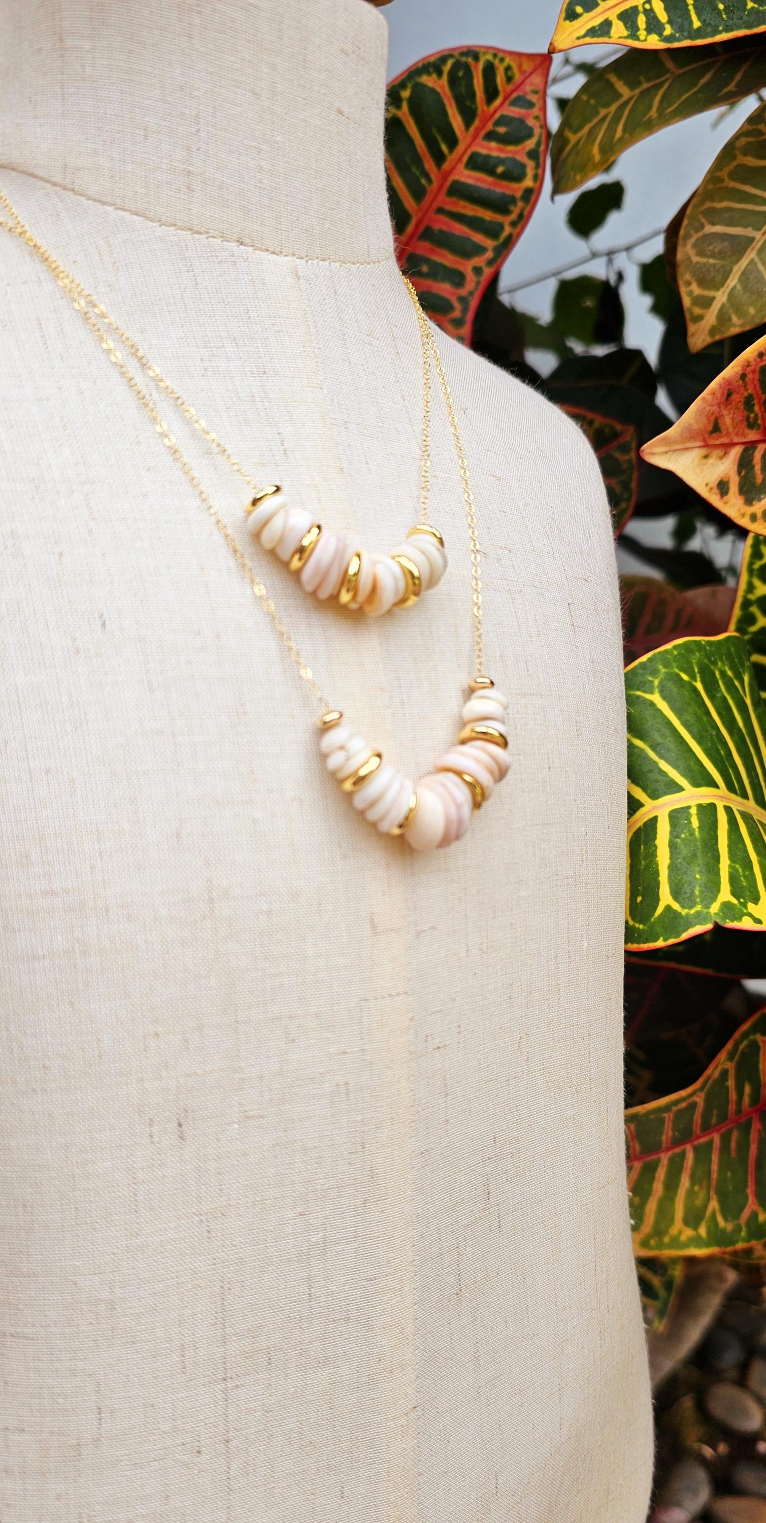 Puka Shell Necklace: 14K Gold Filled or Sterling Silver, Hawaiian ...