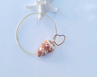 Sea Shell Bangle | Etsy