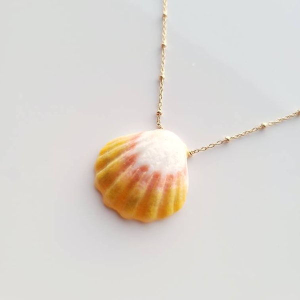 Sunrise Shell Necklace - Etsy
