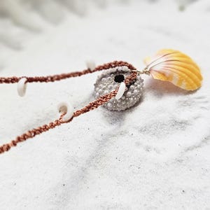 Sunrise Shell Necklace. Seashell Necklace. Sea Shell Necklace. Bright ...