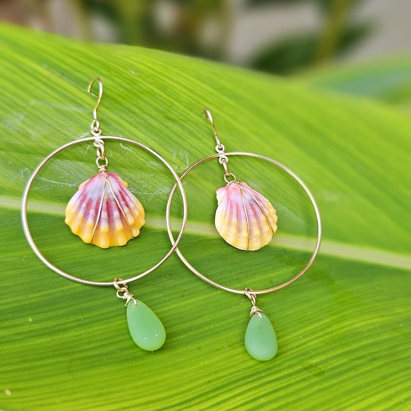 Shell Earrings - Etsy