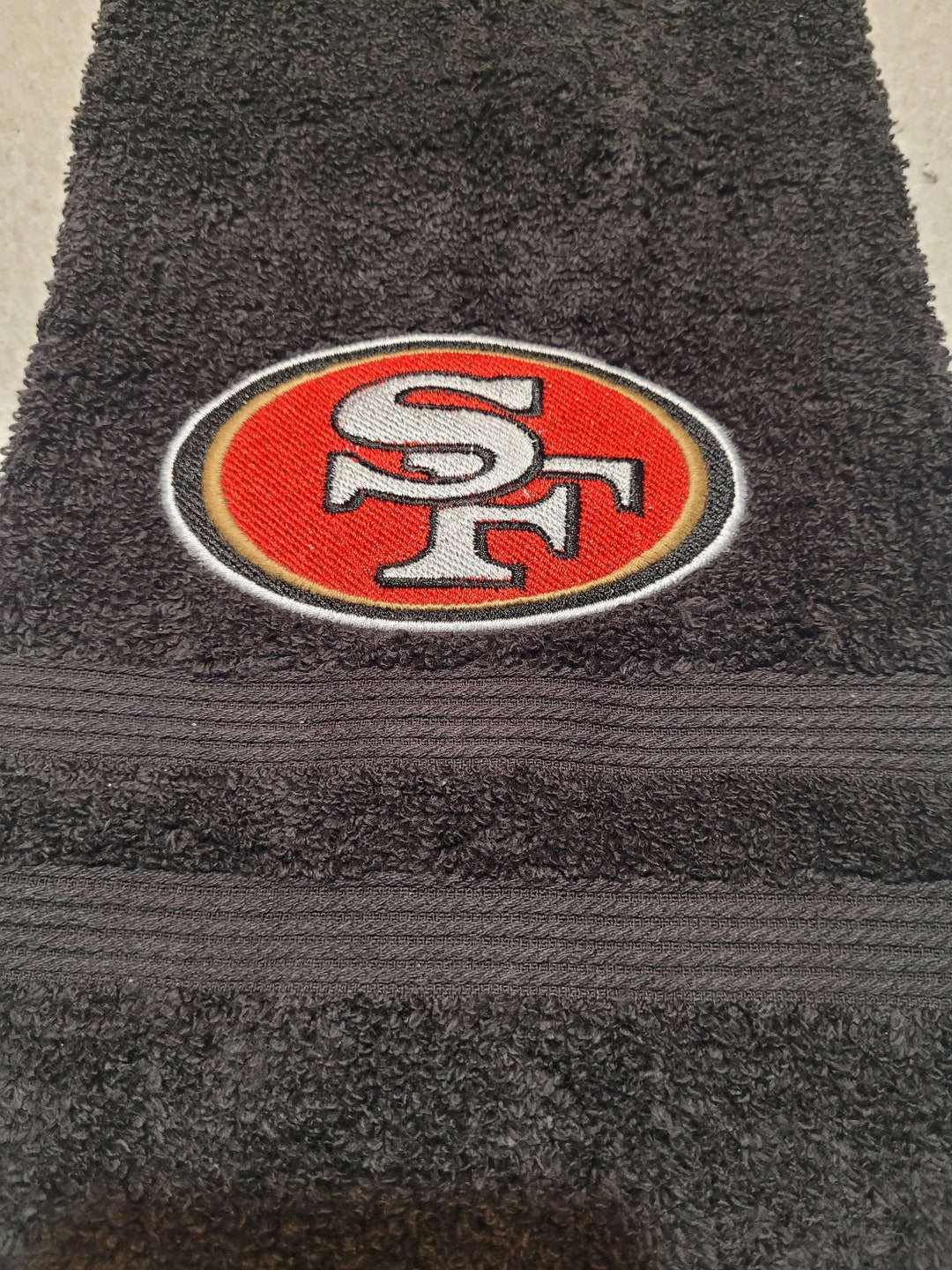 San Francisco 49ers Embroidered Hand Towel in Stock Bathroom - Etsy