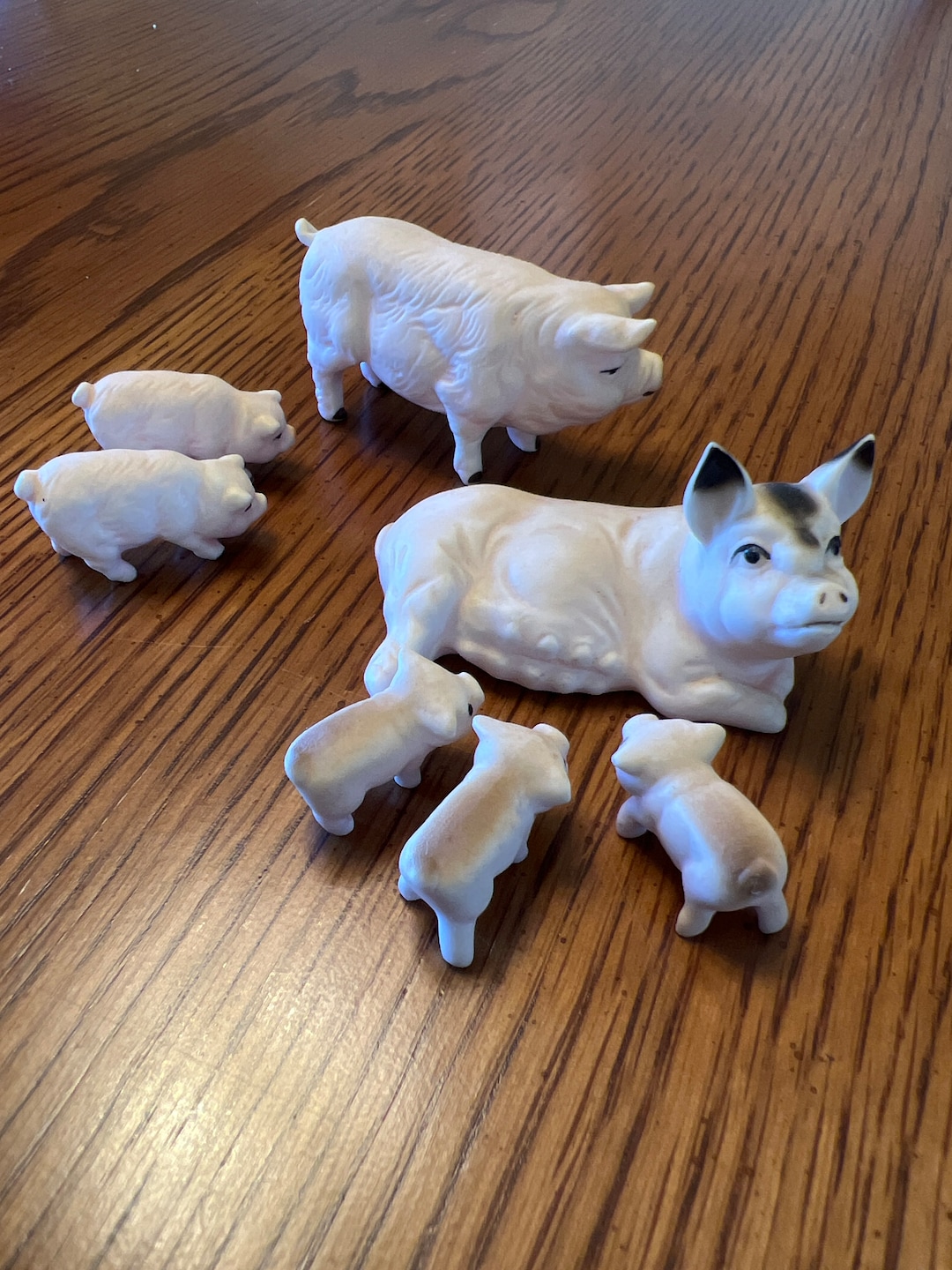 Lot of Seven Little Pigs With Piglets - Etsy
