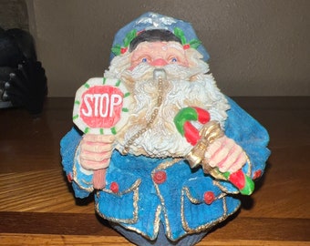 Santa Figurine Police Uniform - Etsy