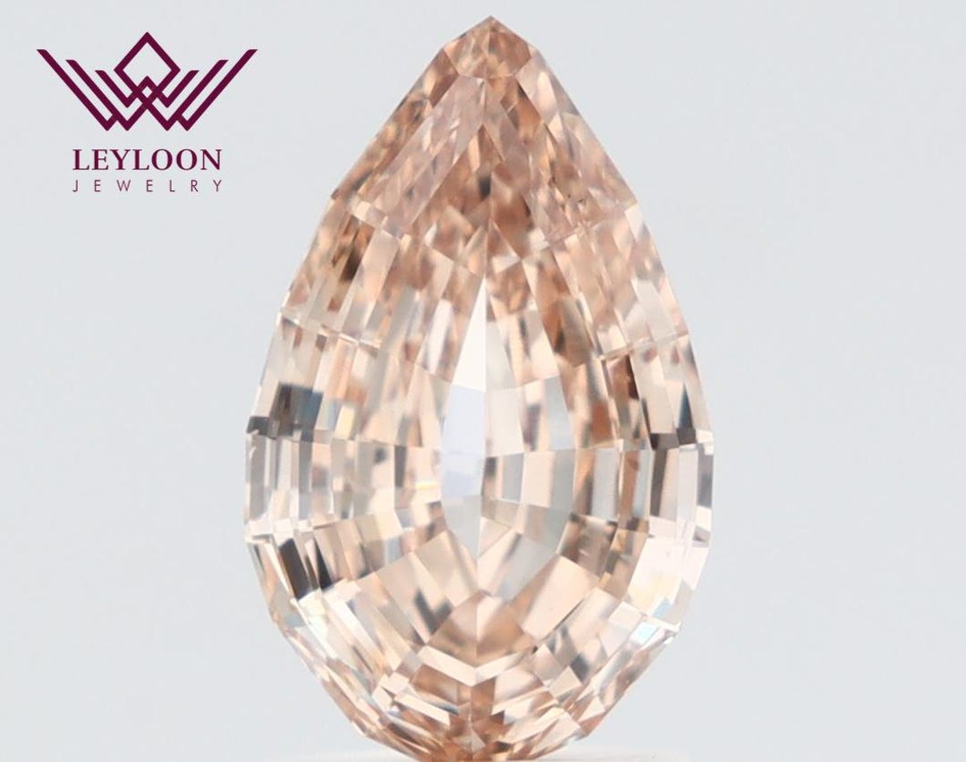 Natural GIA Modified Pear Cut 2.05 Carat Fancy Brown VS1 Loose Diamond ...