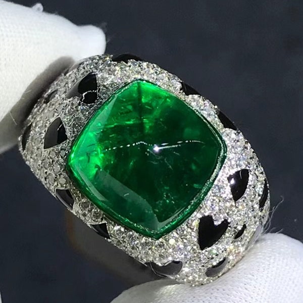 Emerald Cheetah Ring - Etsy